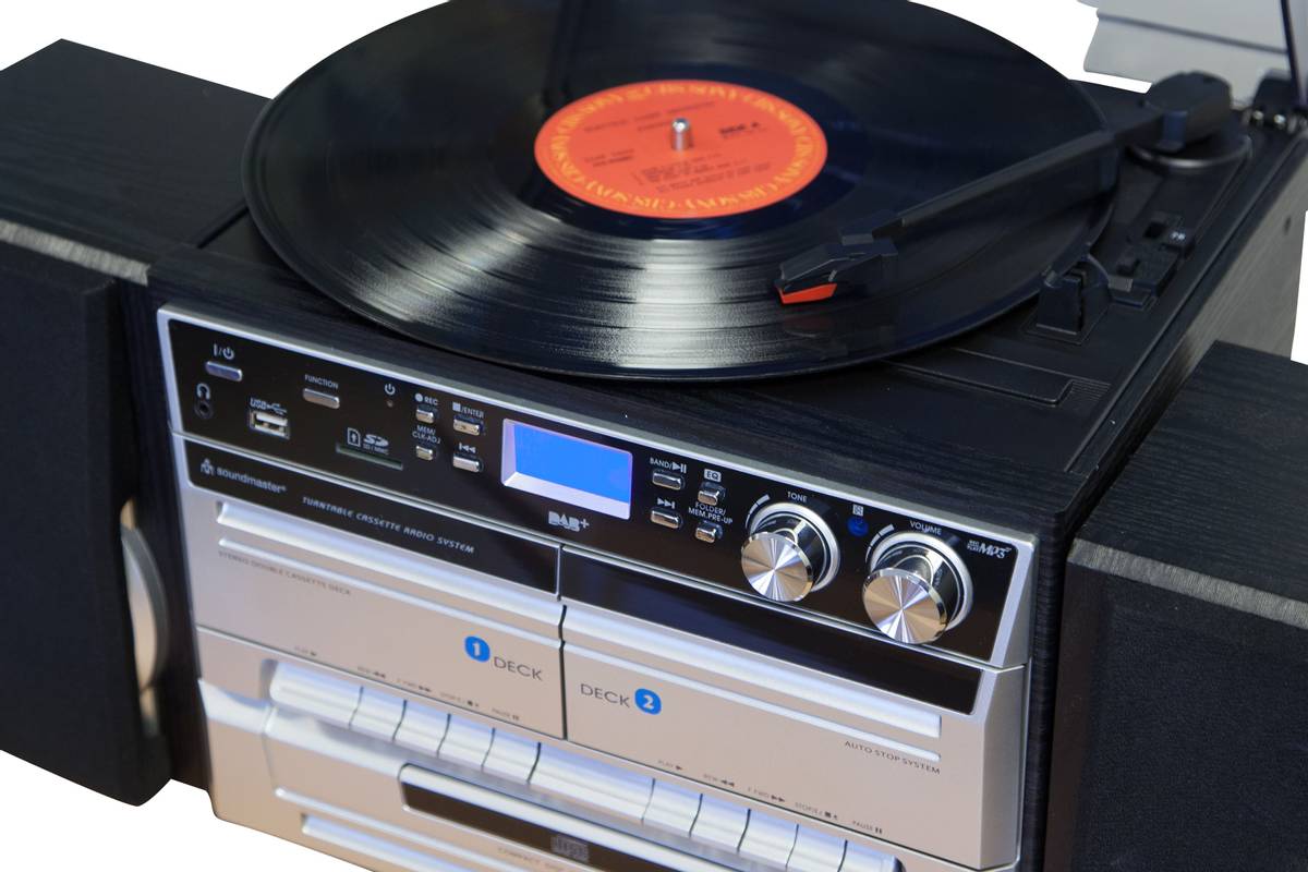 Soundmaster HiFi Stereoanlegg 7-i-1 sort - Powermaxx.no